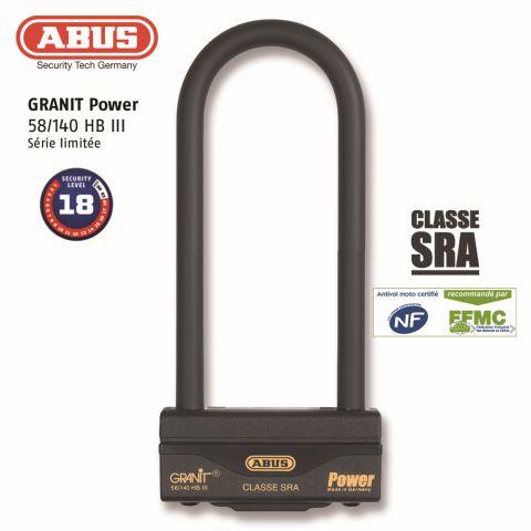 Abus U granit 58 hb III - 230mm série limitée | 109.95 € - Culture Vélo