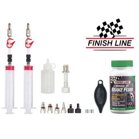 Jagwire Hyflow bleed kit 2.0 - mineral oil - with finish line mineral ...