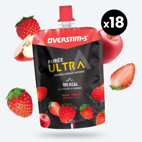 Overstim.S Puree ultra fraise-pomme | 3.25 € - Culture Vélo